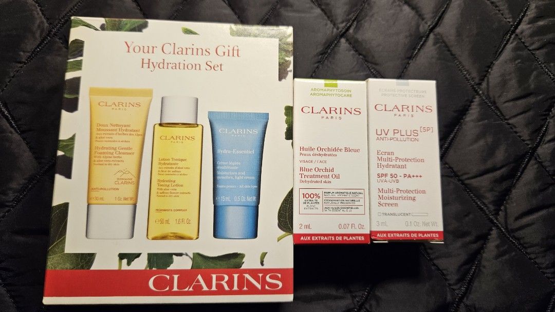 Clarins travel size set, Beauty & Personal Care, Face, Face Care on ...