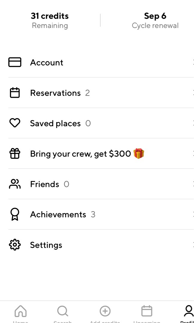 Classpass credits 31, Tickets & Vouchers, Store Credits on Carousell