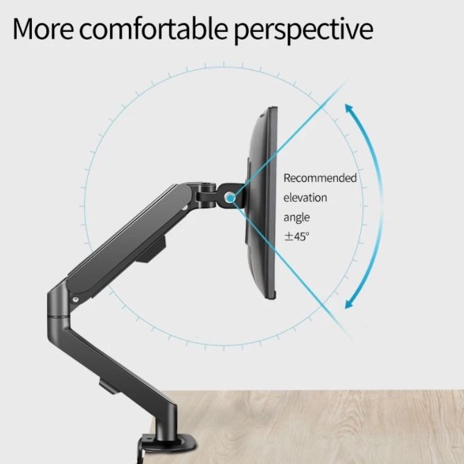 Computer monitor bracket 17-30 inch long arm desktop computer screen ...