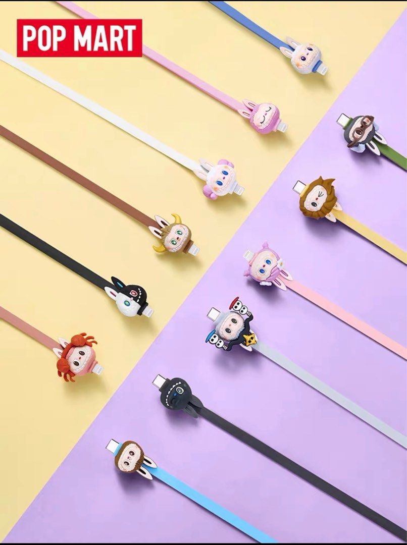 LABUBU TYPE C POPMART CABLE CHARGER CONSTELLATION / FULL set / SINGLE ...