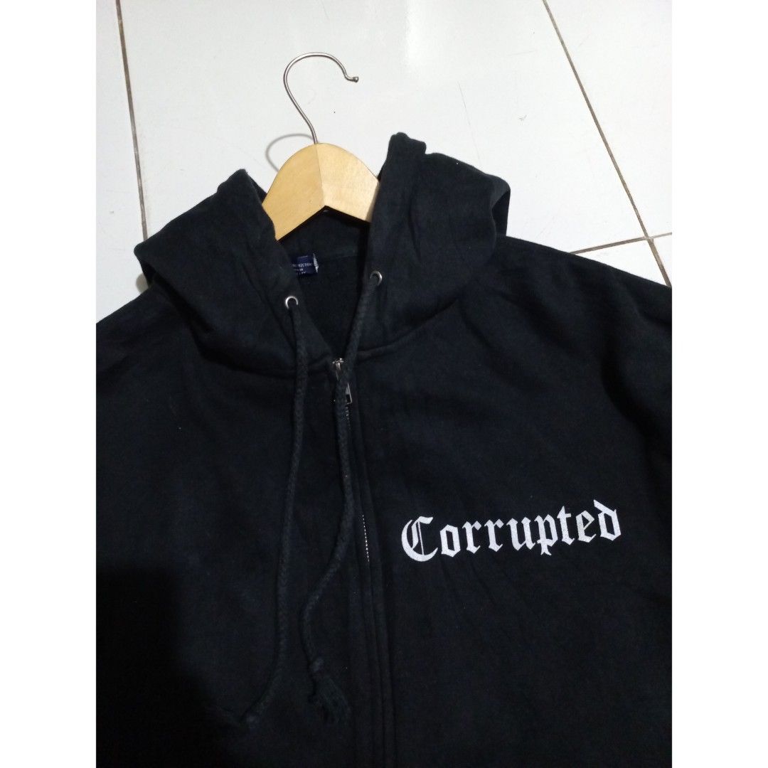 Corrupted Band, Fesyen Pria, Pakaian , Baju Luaran di Carousell