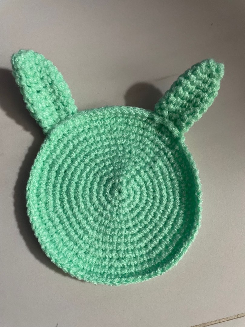 Crochet Bunny Coaster, Hobbies & Toys, Stationery & Craft, Handmade ...