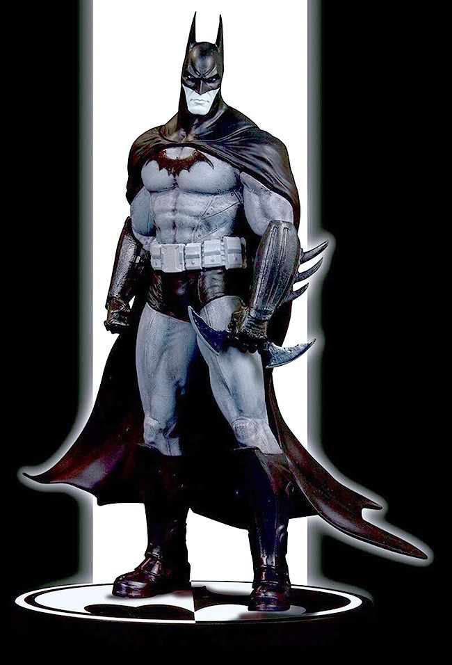 DC Direct: BATMAN Arkham Asylum Black and White statue, Hobbies & Toys ...