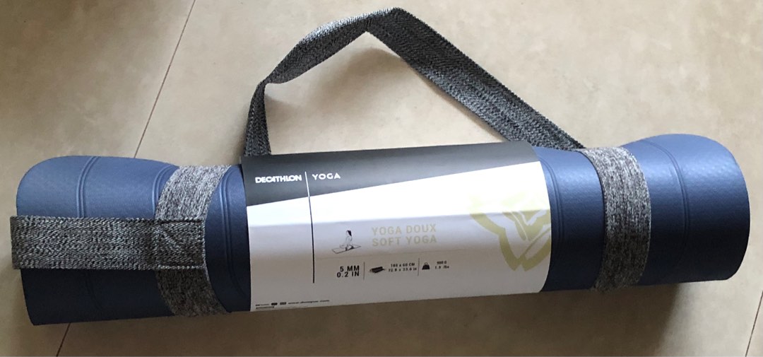 Decathlon DOUX YOGA mat 5mm, Sports Equipment, Exercise & Fitness ...