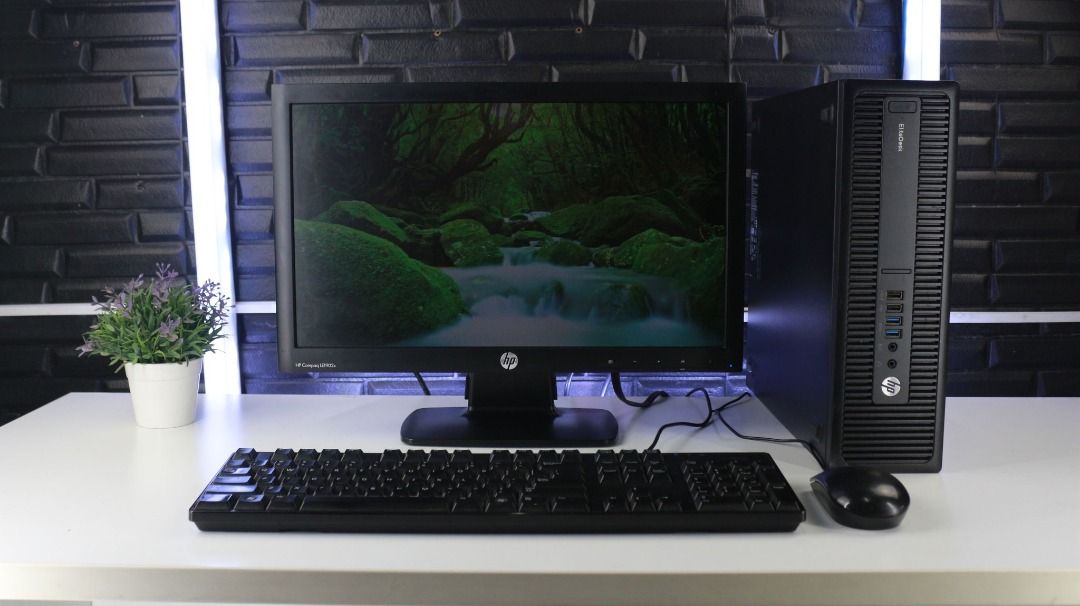 DESKTOP HP ELITEDESK AMD A6 8500 16GB RAM 500GB HDD 19 WIDE ASSTD ...