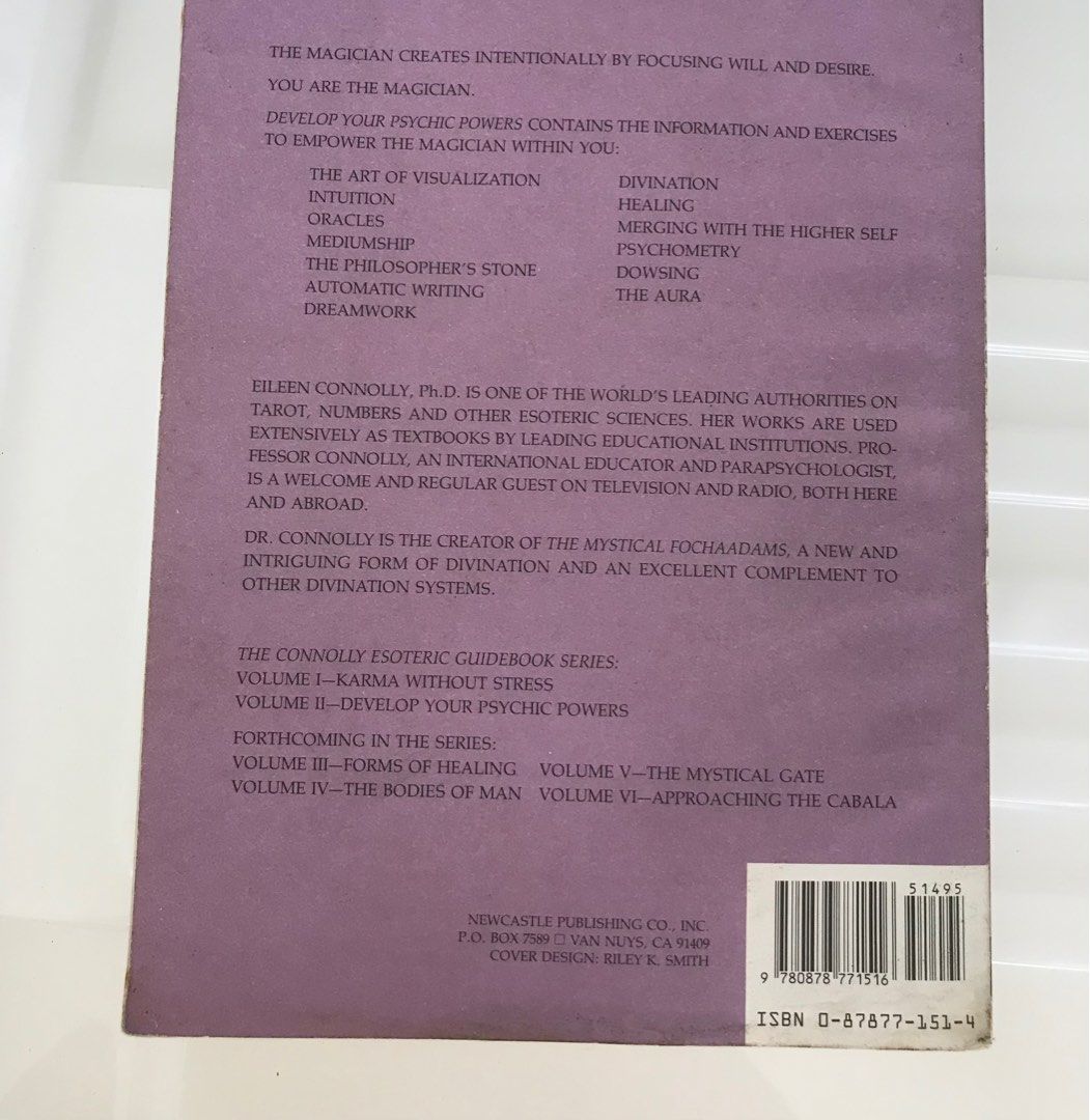 Develop Your Psychic Powers:The Basic Tools of Parapsychology (Connolly Esoteric Guidebook ...