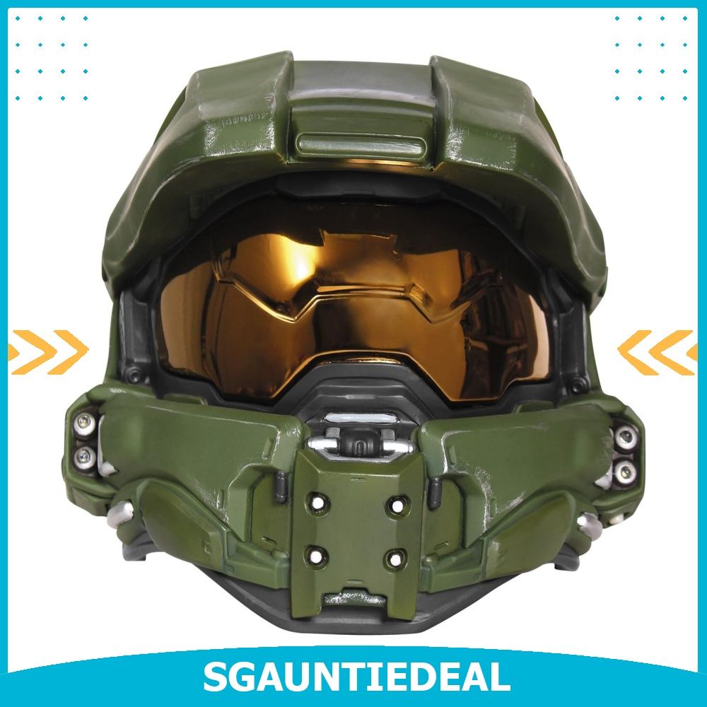 Disguise Halo Master Chief Light-Up Boys' Helmet, Green, Hobbies & Toys ...