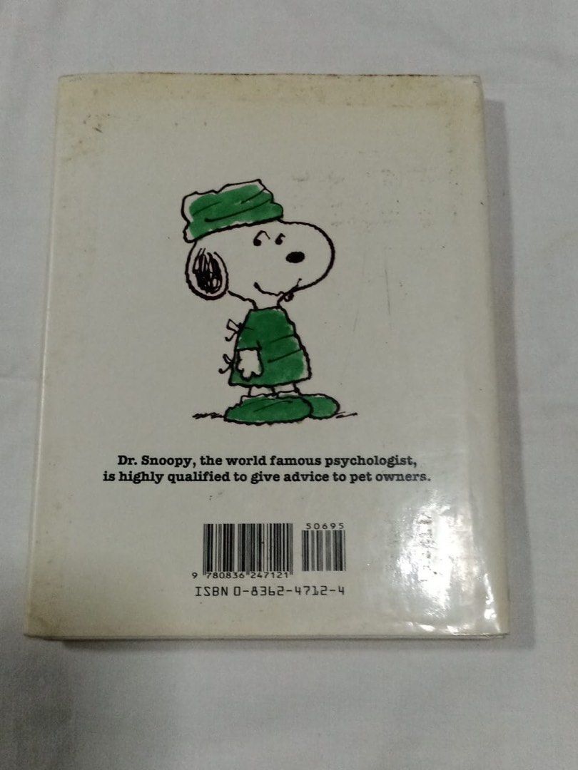 Dr. Snoopy's Advice to Pet Owners Book, Hobbies & Toys, Books ...