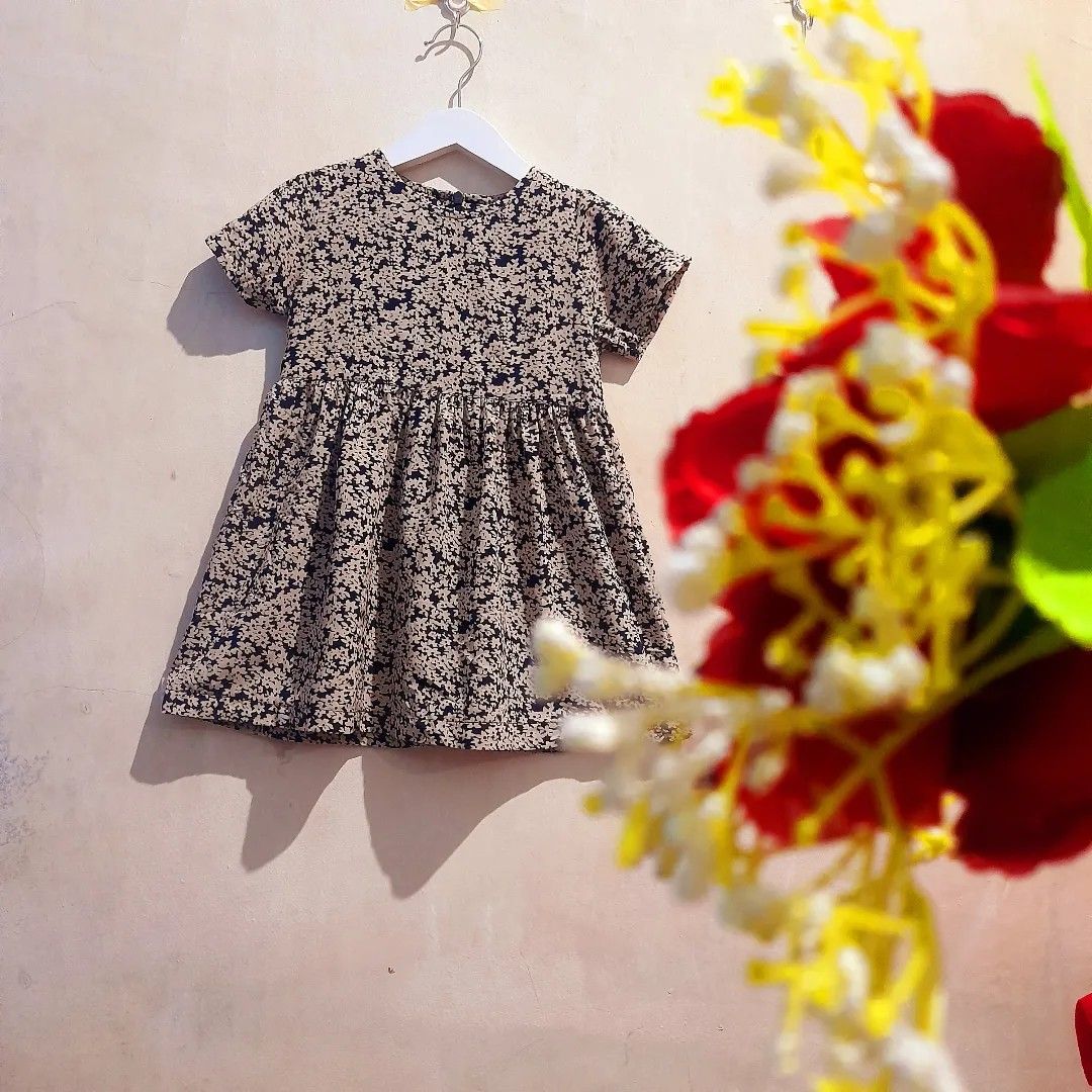 Dress sifon vintage bunga anak, Bayi & Anak, Baju Anak Perempuan, 1 ...