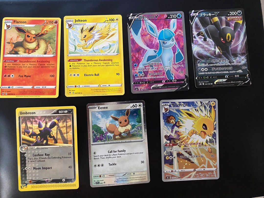Eevee evolution pokemon 151 umbreon flareon jolteon evolving skies ...