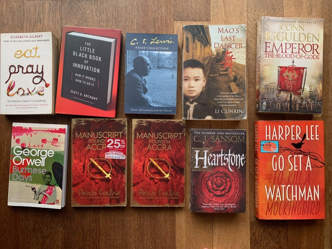 Elizabeth Gilbert, Harper Lee, C.S. Lewis, Paulo Coelho, George Orwell ...