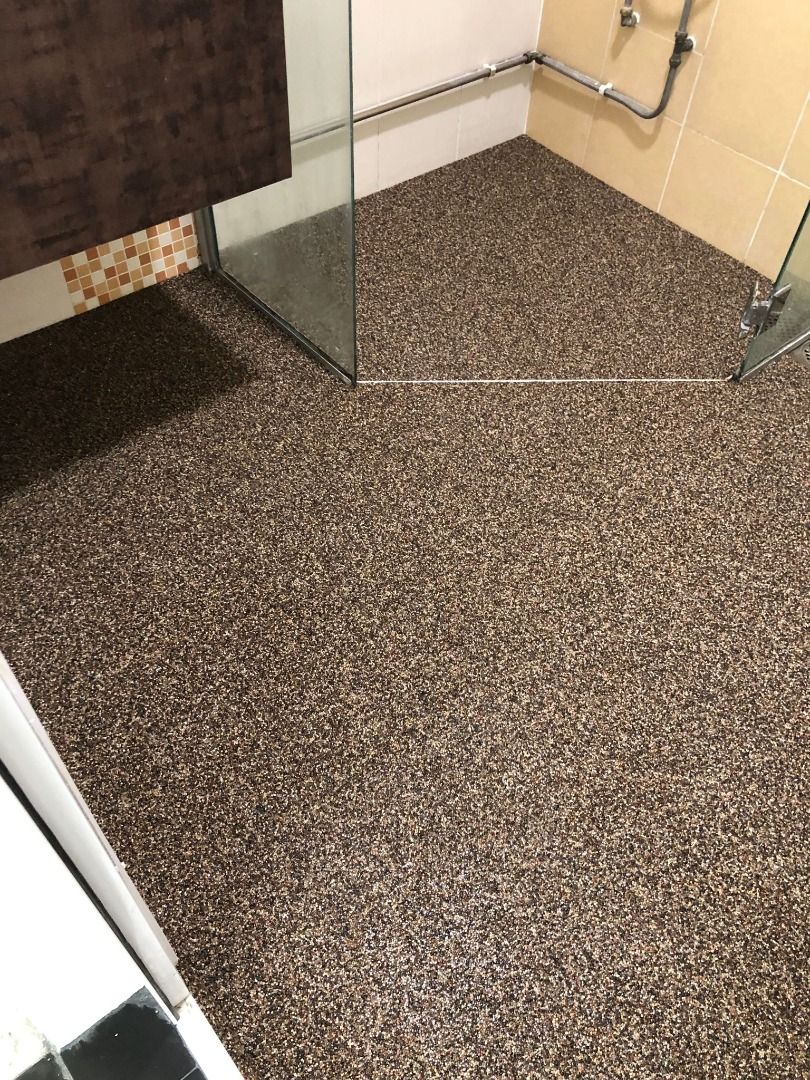 Epoxy Pebble Floor | No Hacking | No Groutlines | Anti-slip, Furniture ...