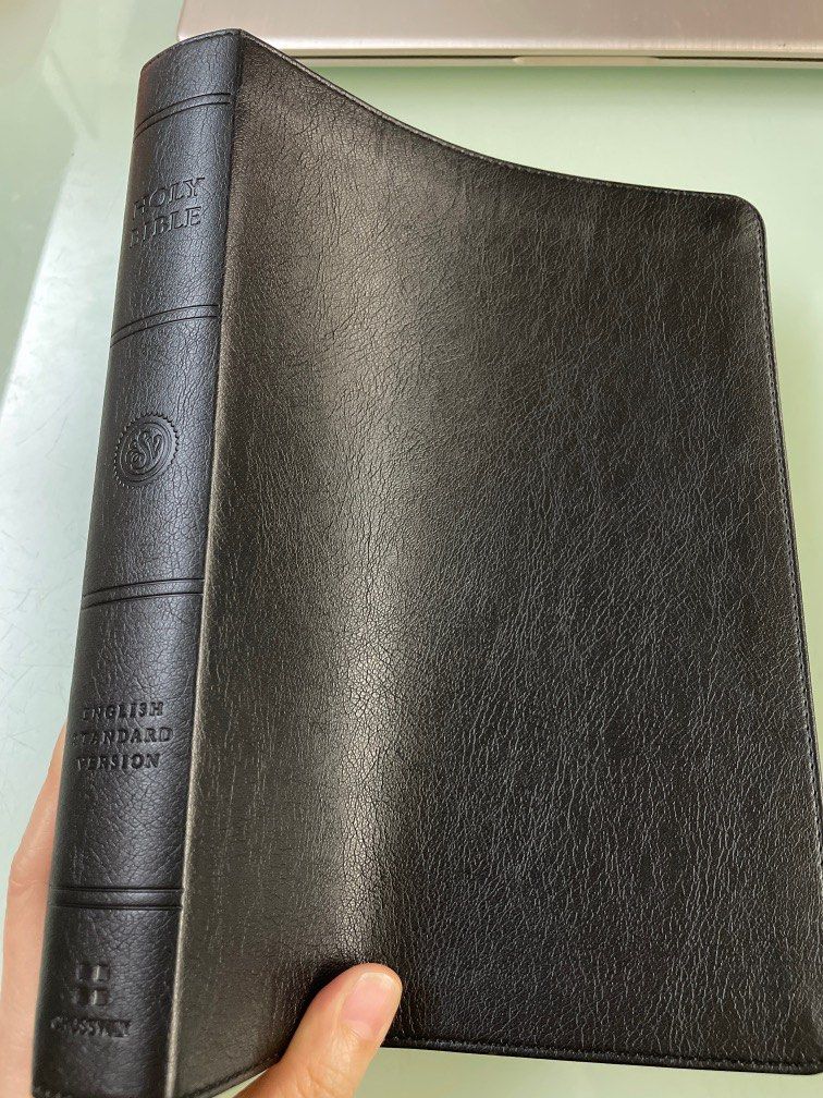 ESV Verse-By-Verse Reference Bible, Trutone Black, Hobbies & Toys ...
