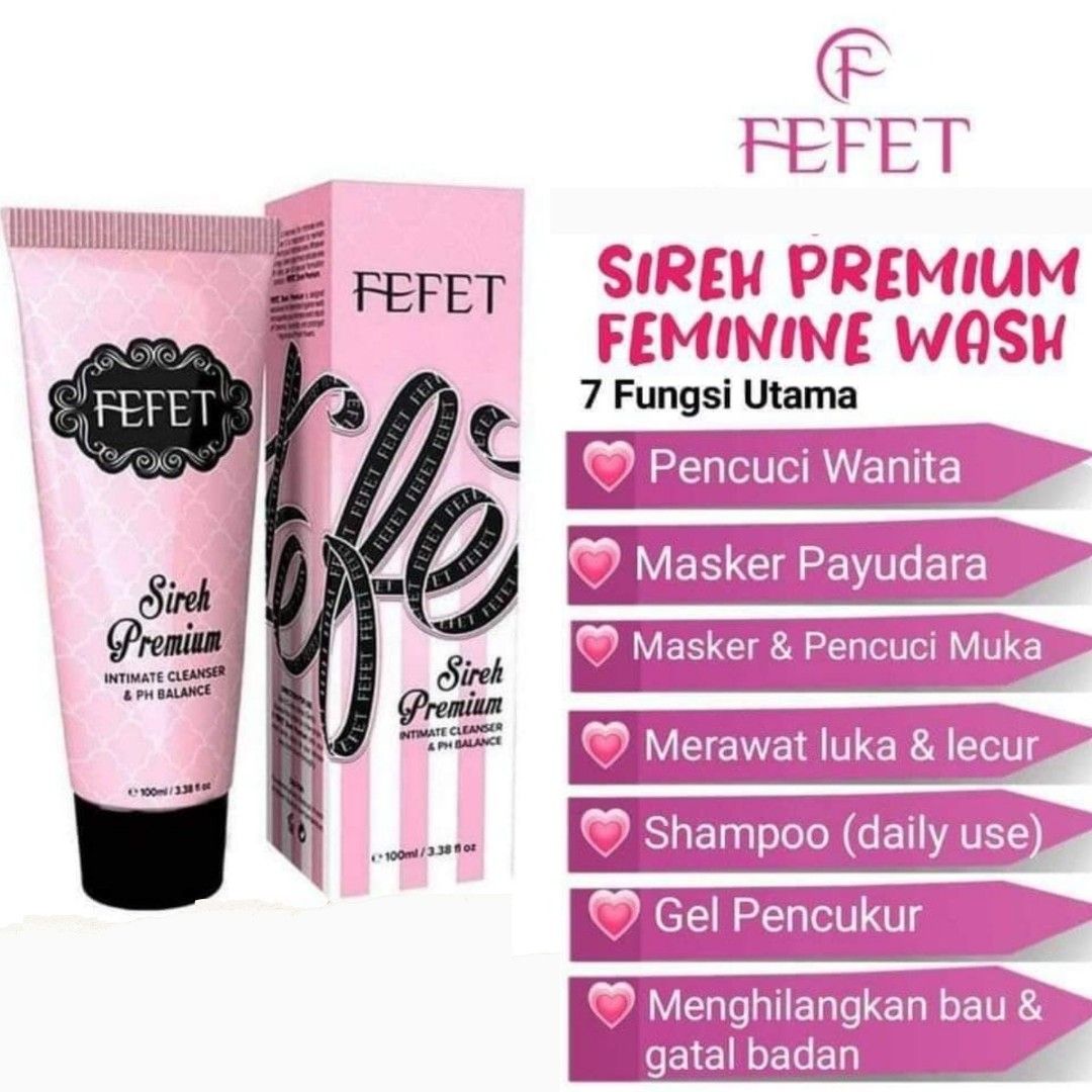 FEMININE WASH FEFET SIREH PREMIUM 7 IN 1, Beauty & Personal Care ...