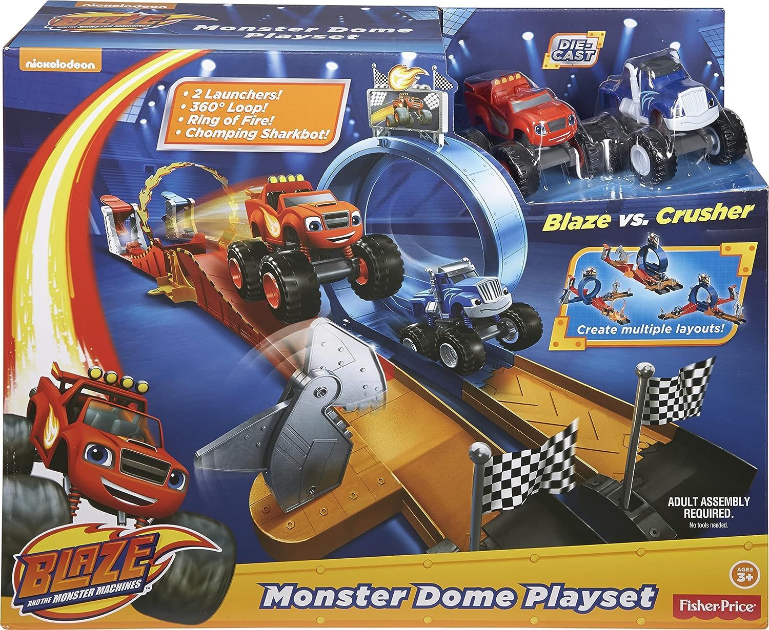 Fisher-Price Nickelodeon Blaze & the Monster Machines, Monster Dome ...