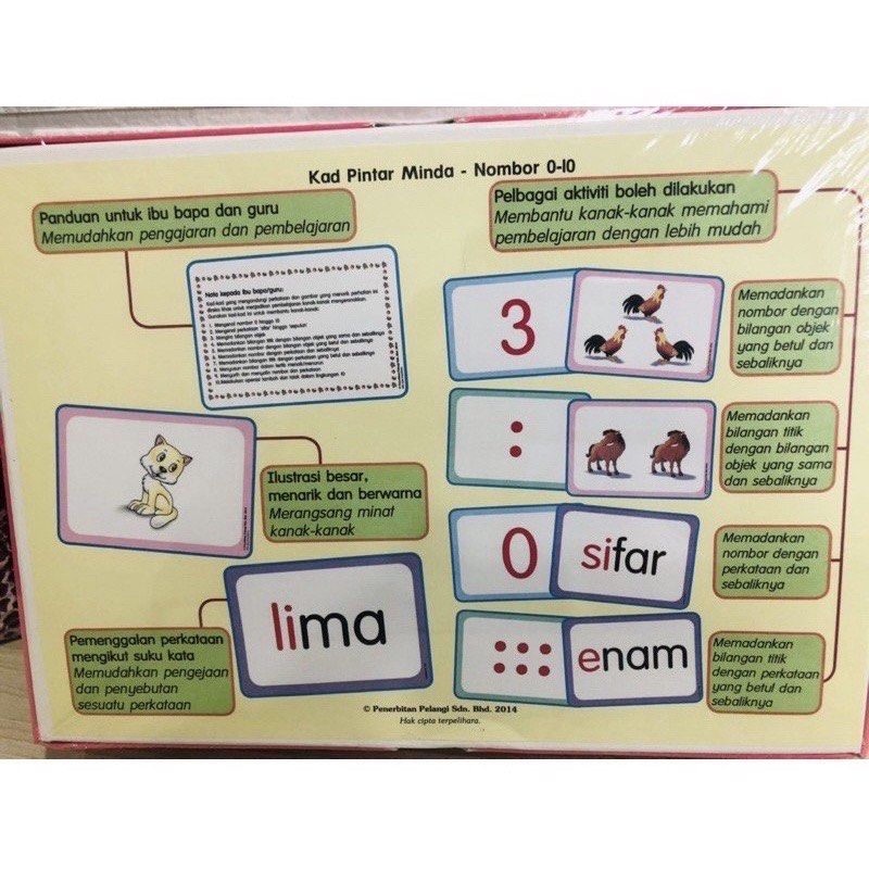 Flash Card Number (in Malay), Hobbies & Toys, Books & Magazines ...