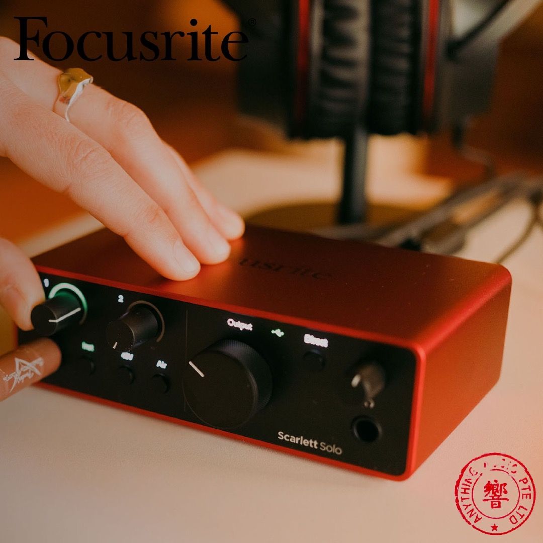 Focusrite Scarlett Solo USB-C Audio Interface (4th Generation), Audio ...
