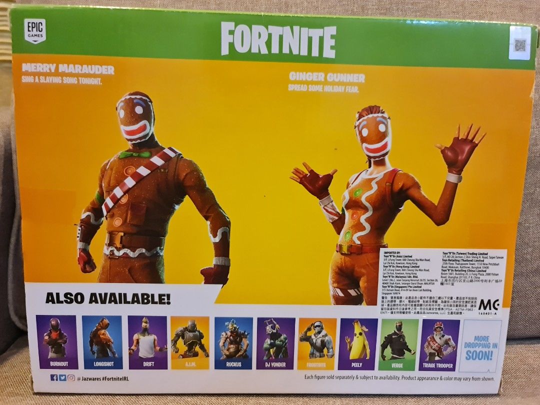 Fortnite Gingerbread Set 2 Figure-Pack - Merry Marauder & Ginger Gunner ...
