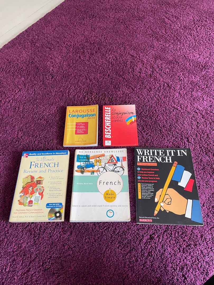 French textbook/assessment book/conjugation book, Hobbies & Toys, Books ...