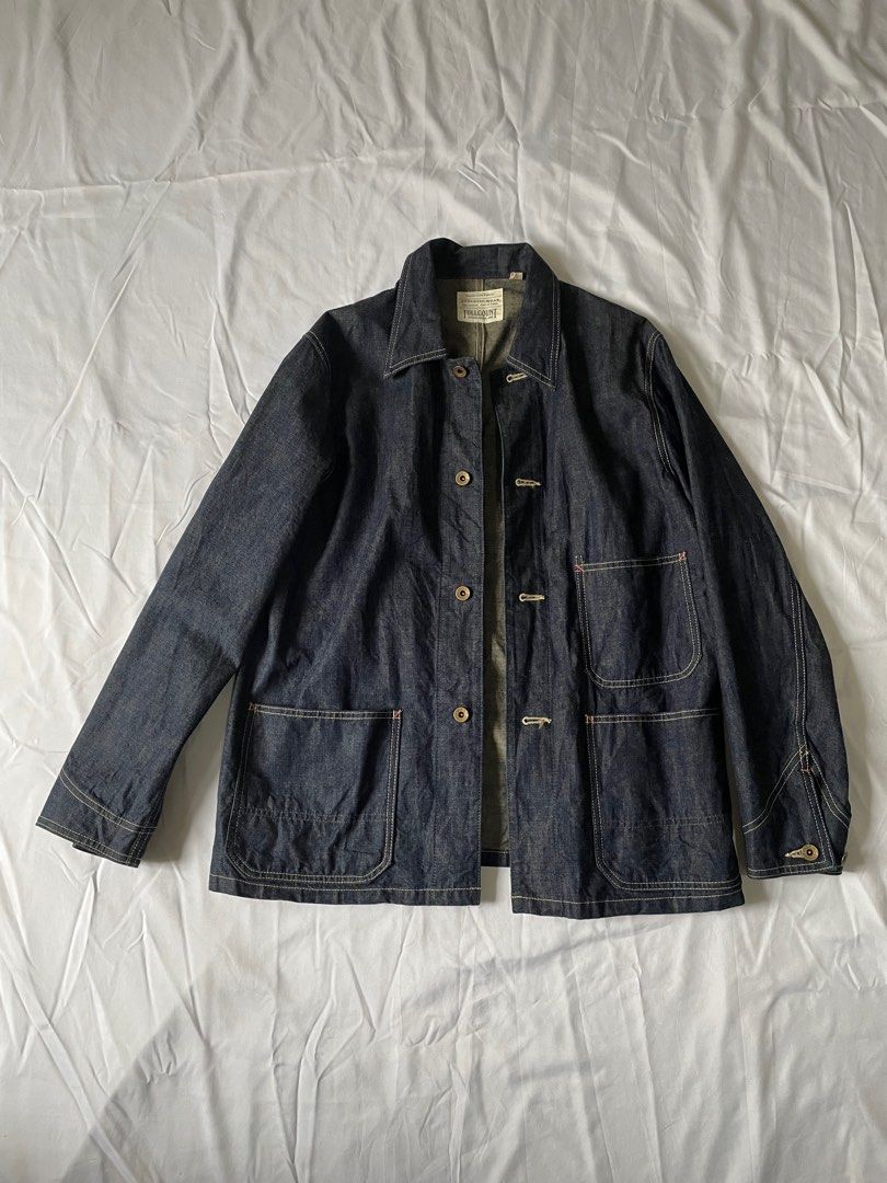 Fullcount selvedge denim chore jacket on Carousell