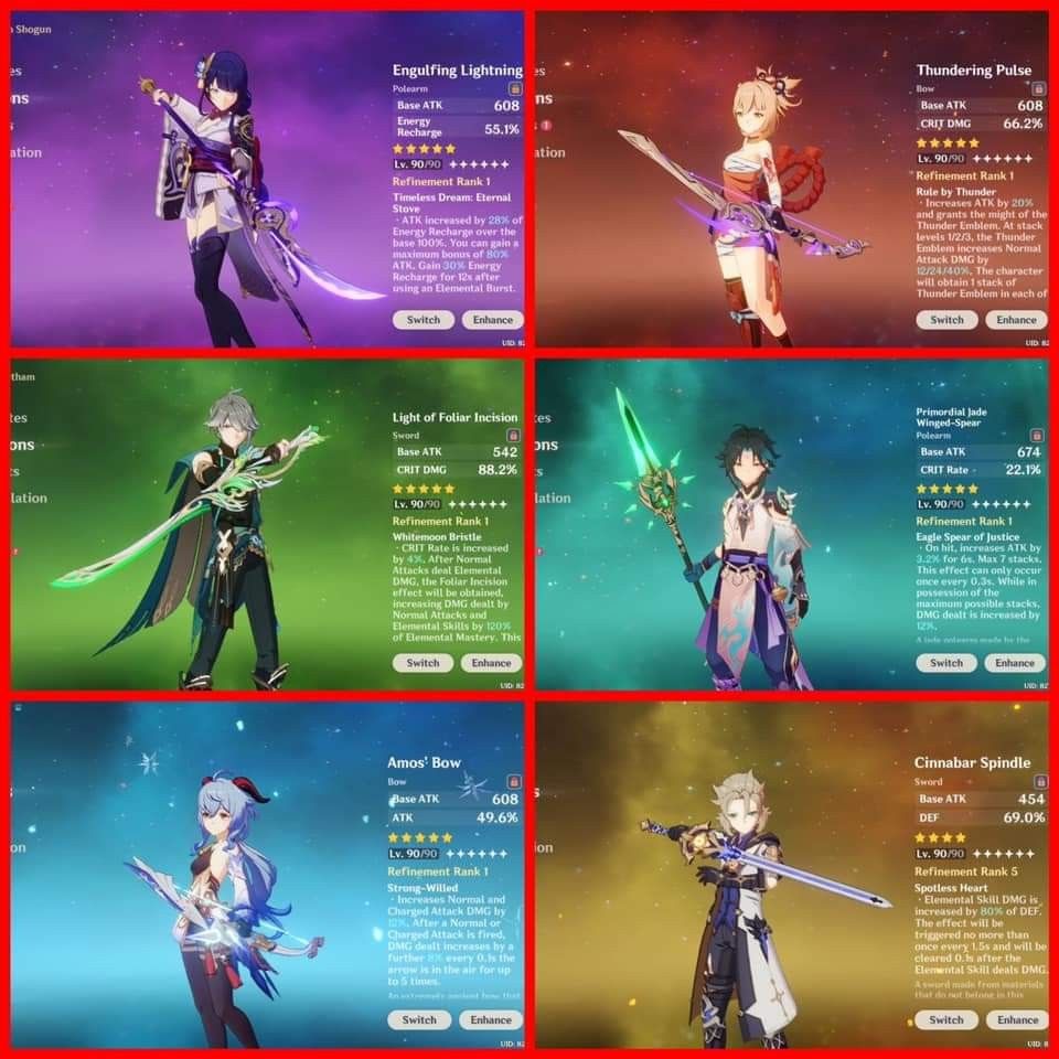 All Archons Genshin Impact Account, Video Gaming, Gaming Accessories ...