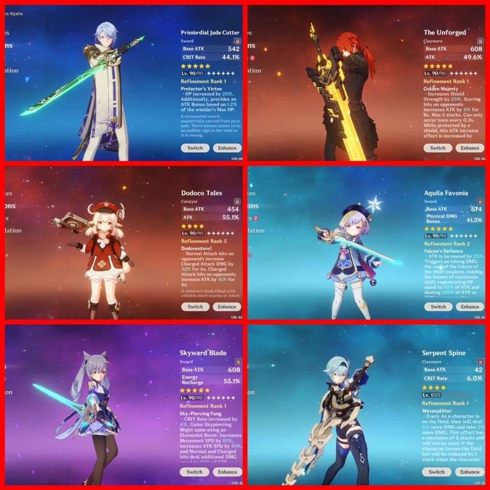 All Archons Genshin Impact Account, Video Gaming, Gaming Accessories ...