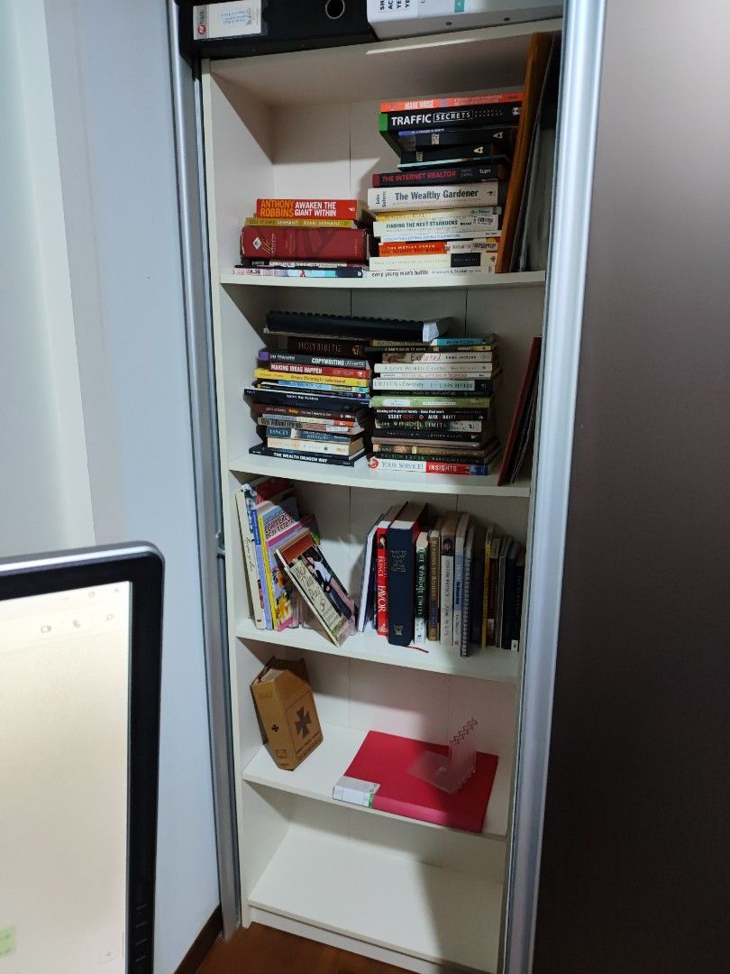 GERSBY Bookcase, white, 60x180 cm, Furniture & Home Living, Furniture ...