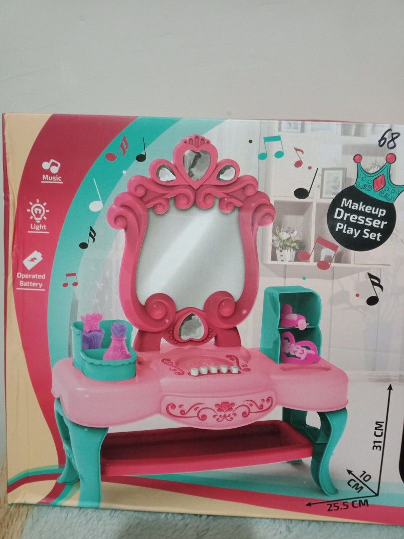 Glamour Set Make up Dresser Play Set With Lights and Sounds on Carousell