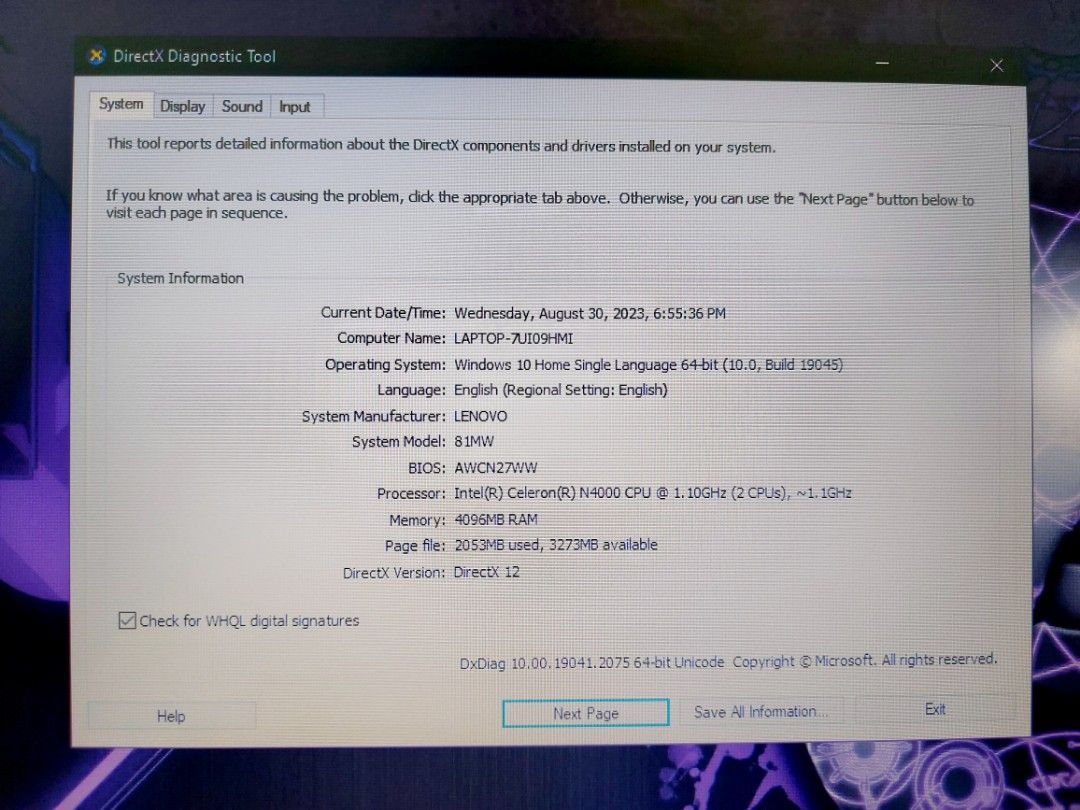 GOOD AS BNEW Lenovo IdeaPad S145-14IGM Intel Celeron N4000 8th Gen 4GB ...