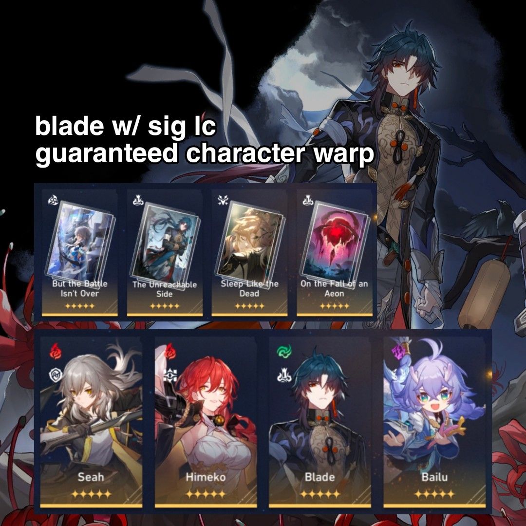guaranteed character warp honkai star rail hsr account for sale : blade ...