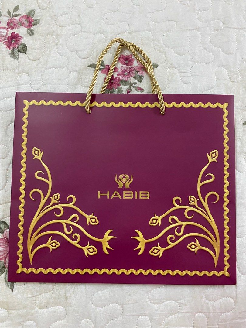 Habib Jewels Paper Bag Limited Edition, Luxury, Accessories on Carousell
