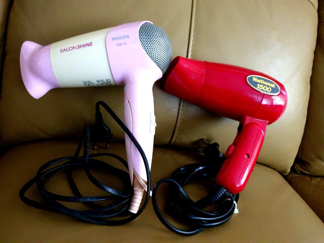 Philips 1200 watts, National Hair blower dryer 1500 watts, Beauty ...