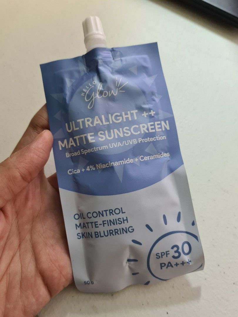 Hello Glow Ultralight Matte Sunscreen, Beauty & Personal Care, Face ...
