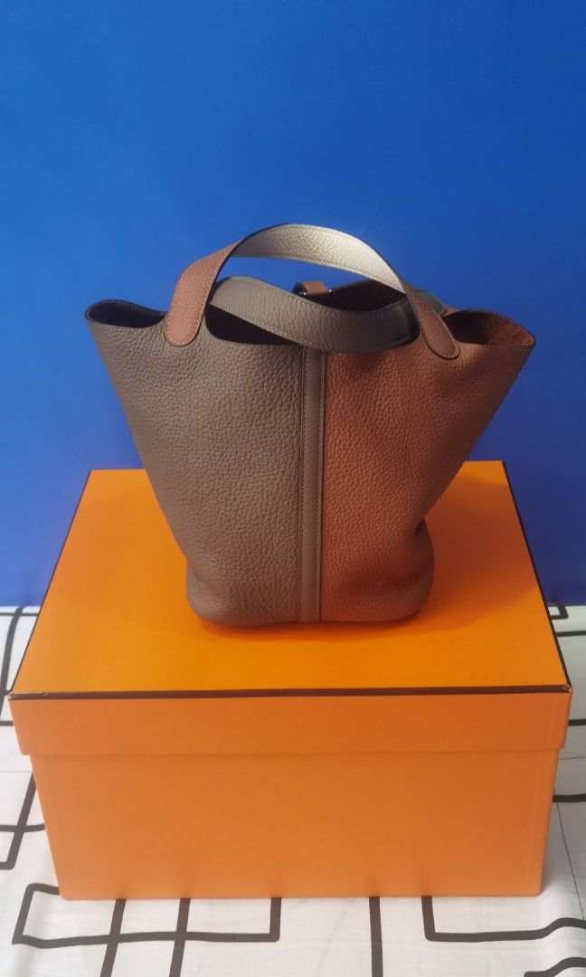 Hermes Picotin 22 two toned, Luxury, Bags & Wallets on Carousell