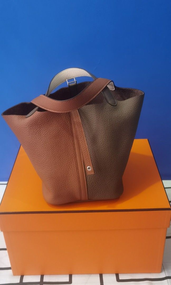 Hermes Picotin 22 two toned, Luxury, Bags & Wallets on Carousell
