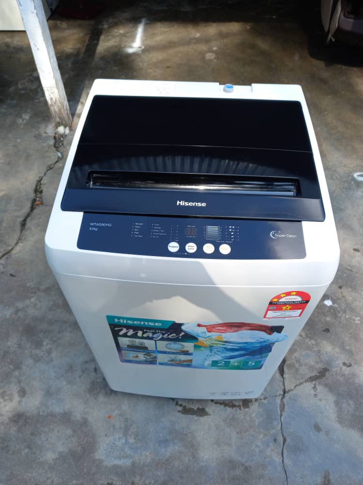 Hisense washing machine 9kg for sale, TV & Home Appliances, Washing ...