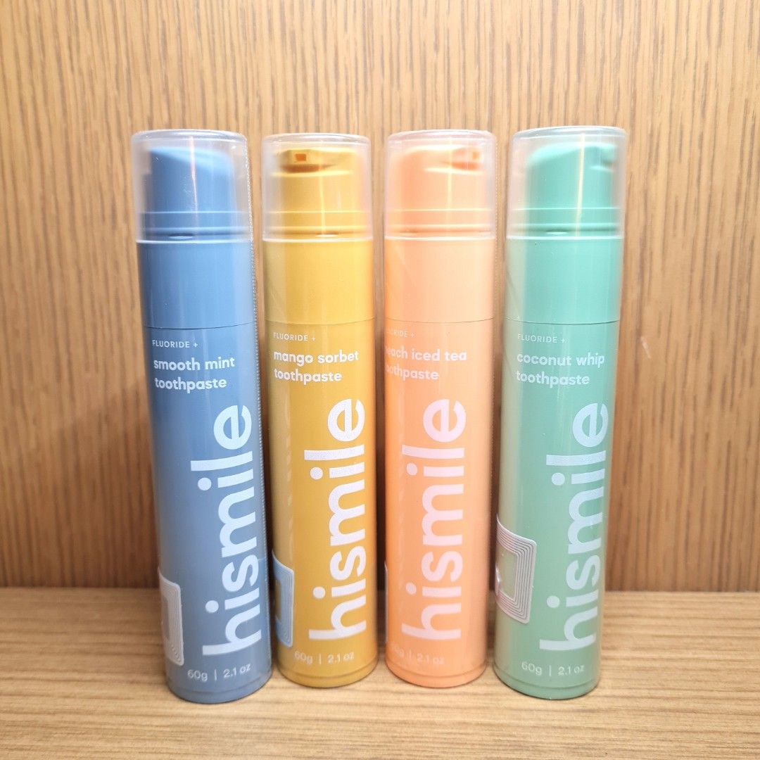Hismile toothpaste 60g smooth mint/ mango sorbet/ peach ice tea ...