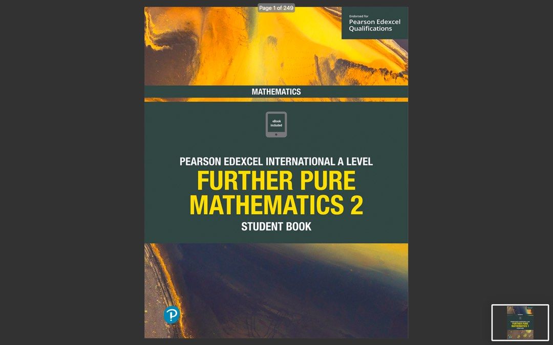 IAL FURTHER PURE MATH 2, Hobbies & Toys, Books & Magazines, Textbooks ...
