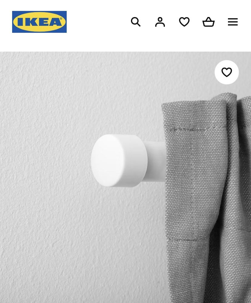 IKEA RAFFIG - Curtain rod finials (set of 2), Furniture & Home Living ...