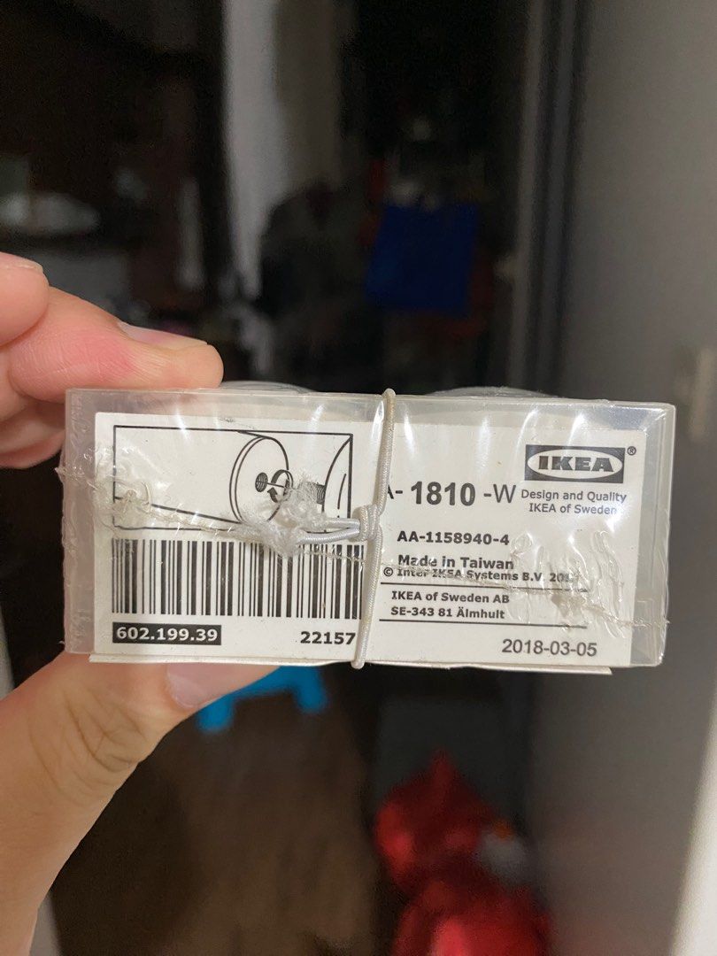 IKEA RAFFIG - Curtain rod finials (set of 2), Furniture & Home Living ...