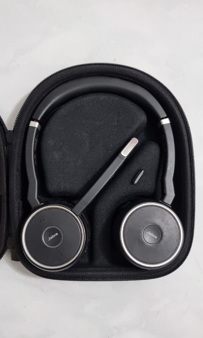 Jabra Evolve 75 Wireless Bluetooth Headset with Case, Audio, Headphones ...