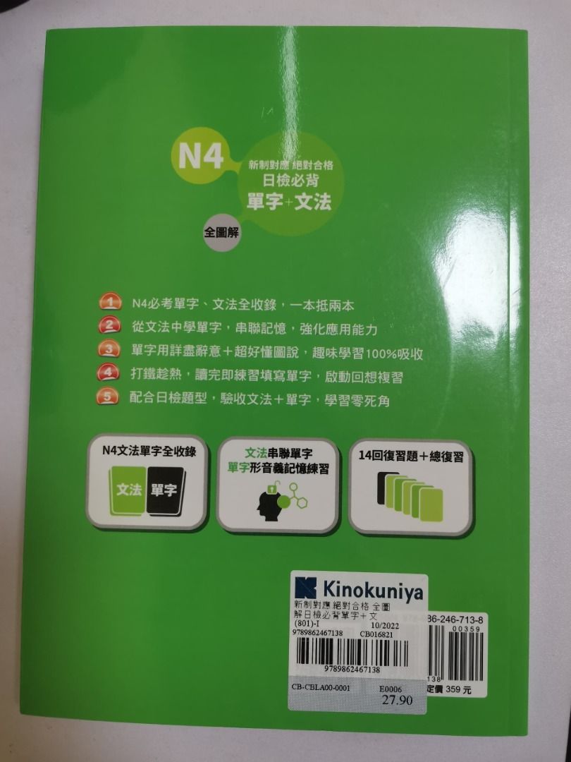 Japanese N4 Vocabulary+Grammar Book, Hobbies & Toys, Books & Magazines ...