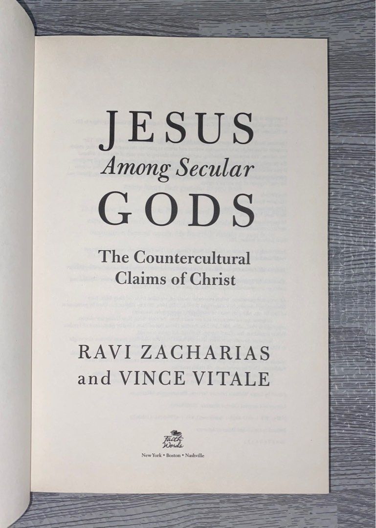 Jesus Among Secular Gods by Ravi Zacharias and Vince Vitale, Hobbies ...