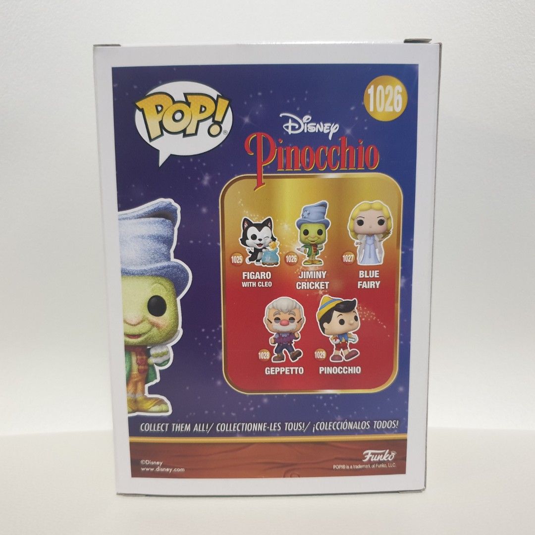 JIMMY CRICKET Disney Pinocchio Diamond Collection BAM! Exclusive Funko ...