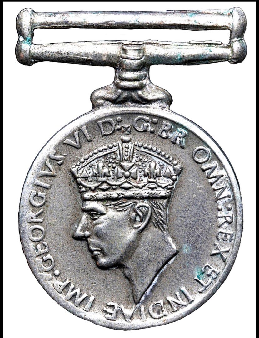 18mm 3x King George VI medals rare authentic defence medal war medal ...