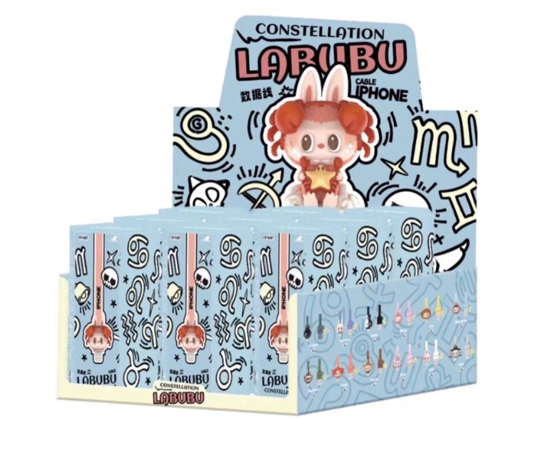 LABUBU IPHONE PLUG CHARGER CONSTELLATION POPMART / FULL SET / SINGLE ...