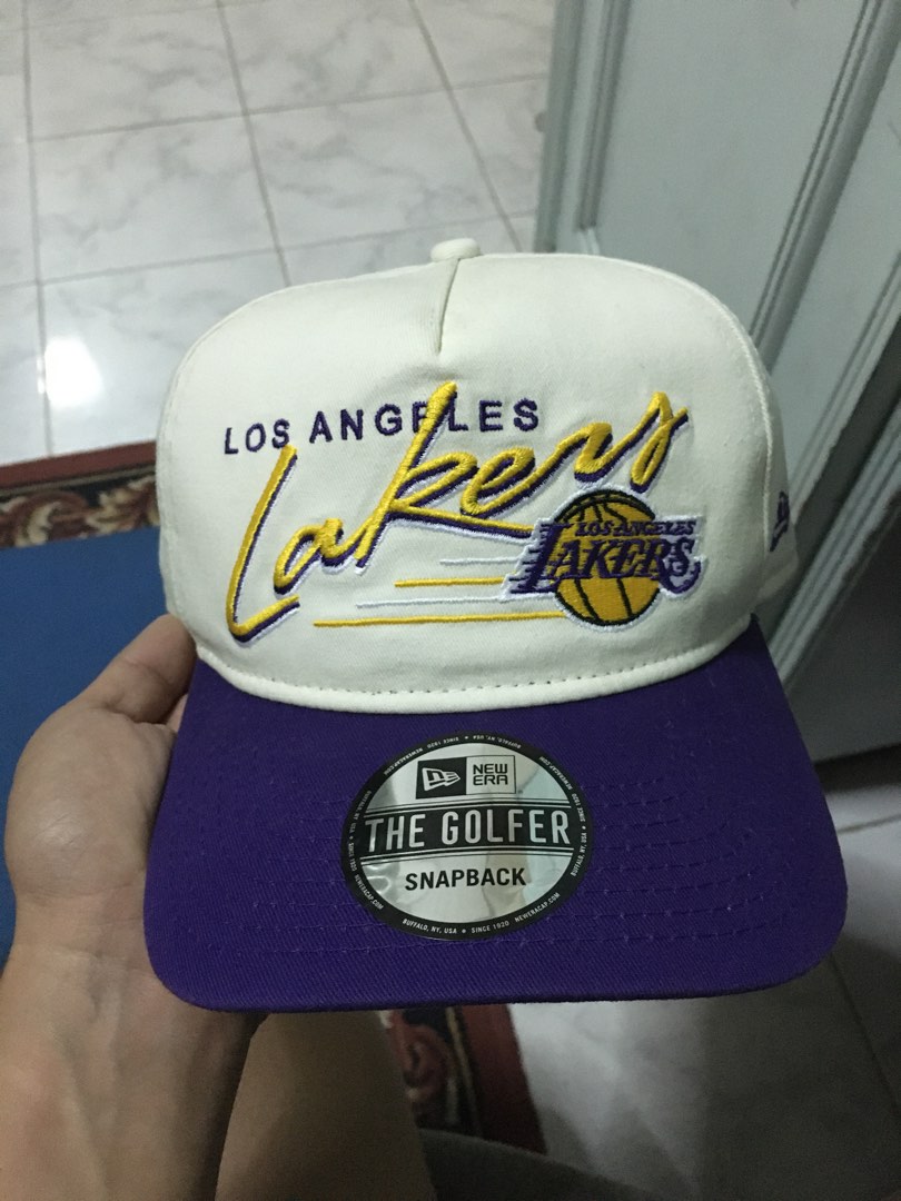 Lakers Script Old Golfer Cap, Men's Fashion, Watches & Accessories ...