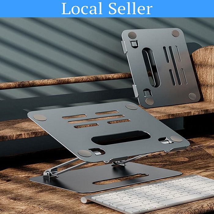 Laptop Stand Aluminum ABS Plastic Foldable Adjustable Height for All ...