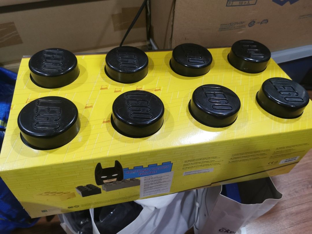 LEGO Batman Storage Brick 8 Knobs Stackable Storage Box, Hobbies & Toys ...