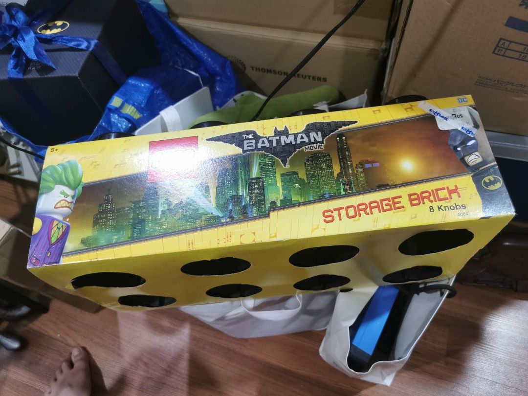 LEGO Batman Storage Brick 8 Knobs Stackable Storage Box, Hobbies & Toys ...